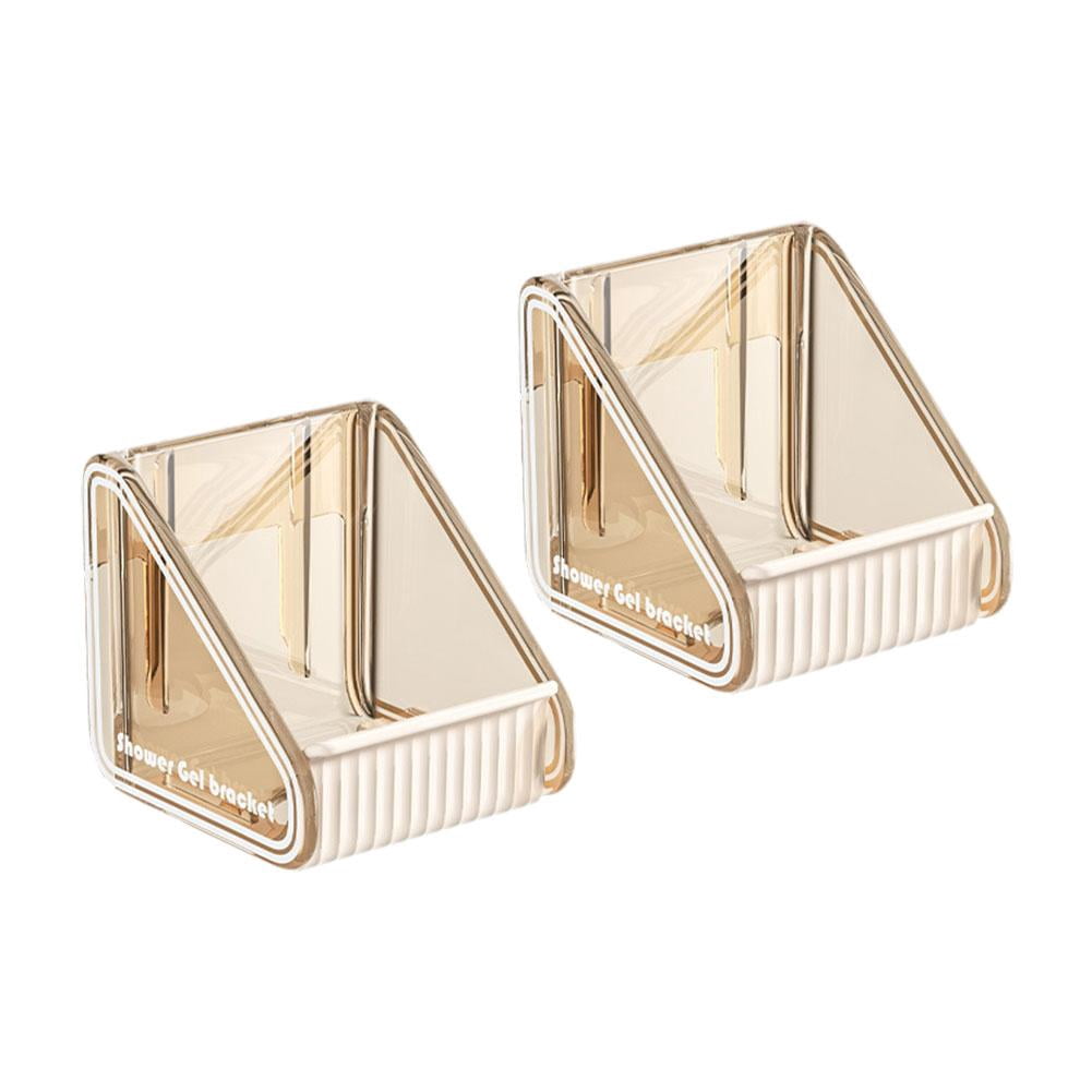 Blarkrus Shower Gel Storage Rack Non Perforated Wall Bracket Bathroom ...