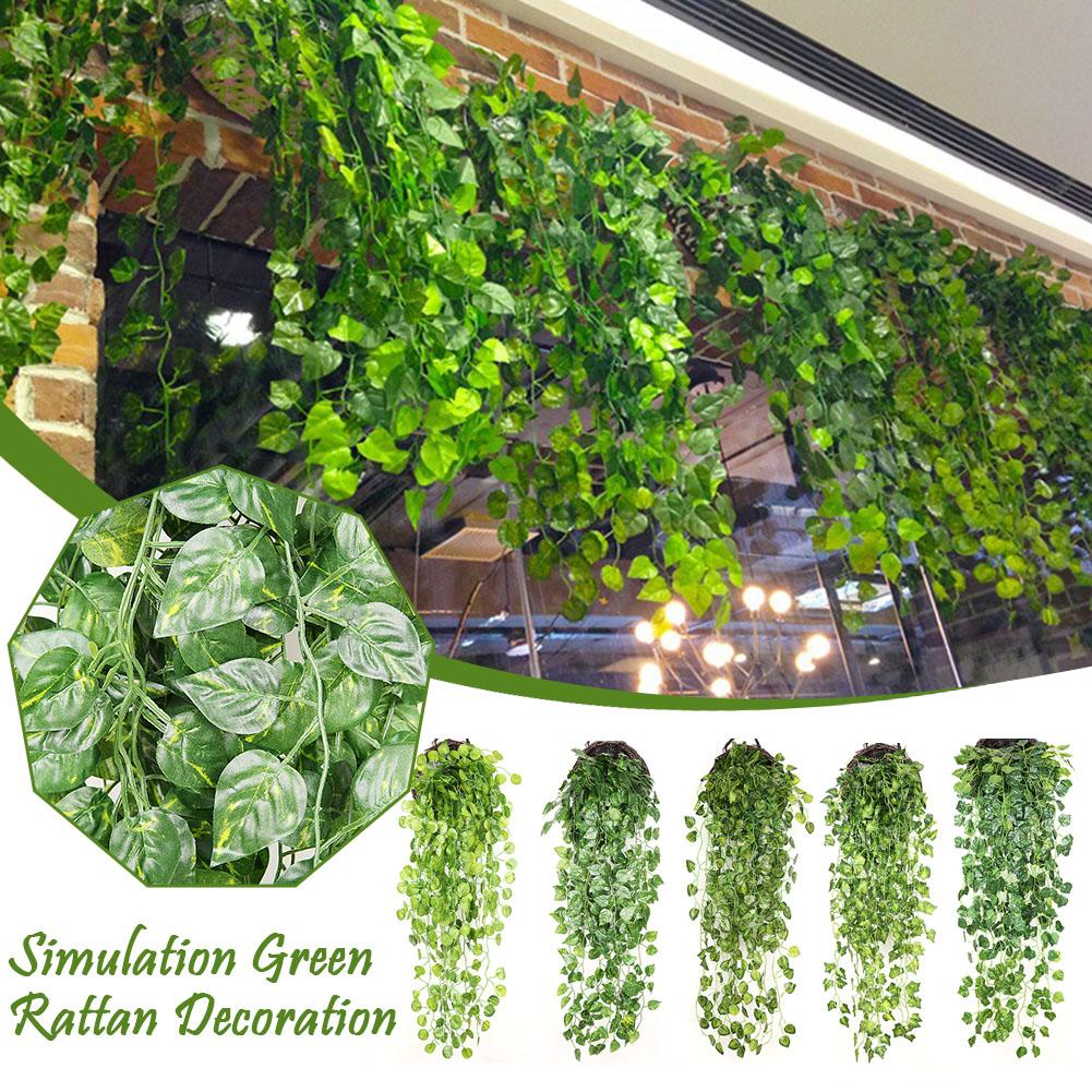 Blarkrus Silation Grn Rattan Dective Plastic Evergrn Grodt Leaves ...