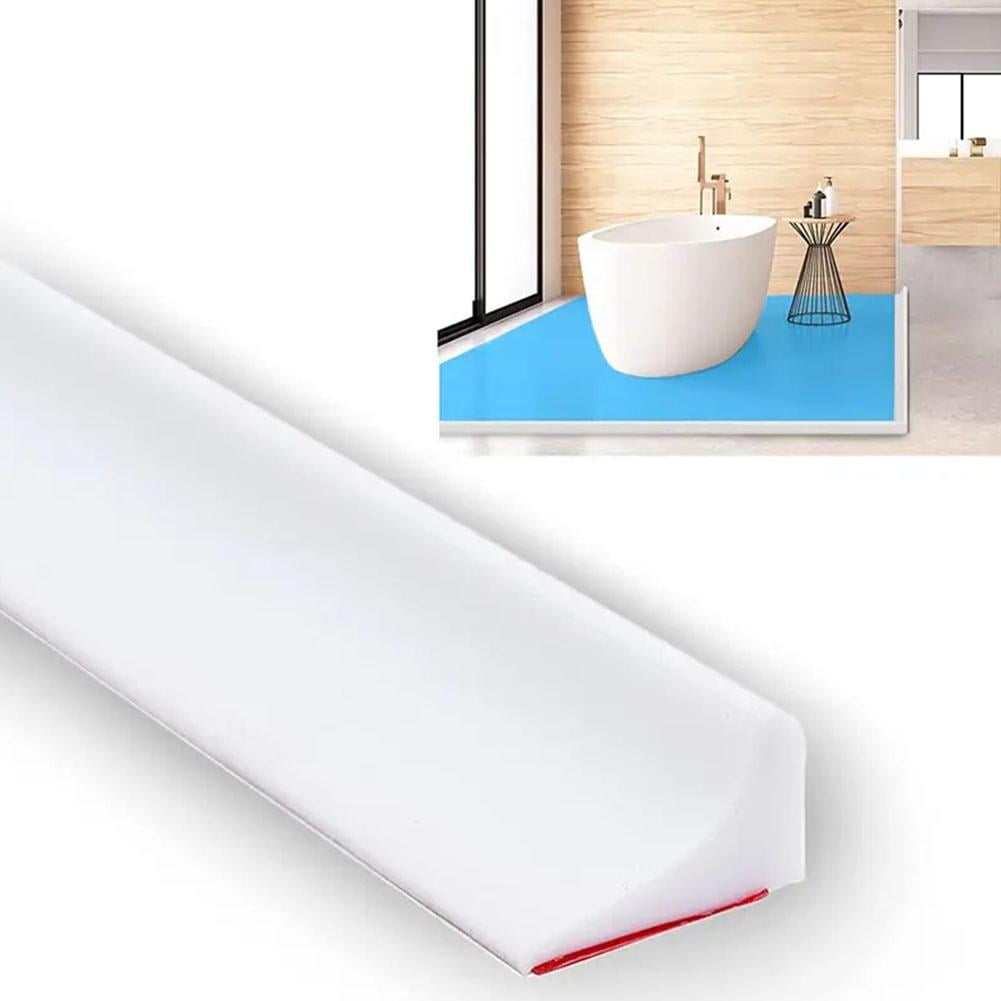 Blarkrus Silicone Bathroom Water Stopper Strip Shower Dam Dry&Wet ...