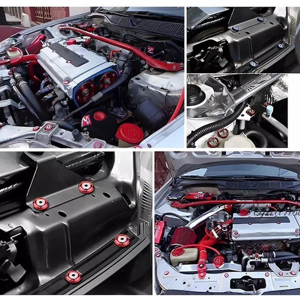 Blarkrus Silver Car Front And Rear Bumper Reinforcement Color Washers ...