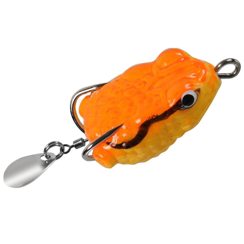 Blarkrus Soft Topwater Light Green Life-Like Frog Fishing Lure Bait ...