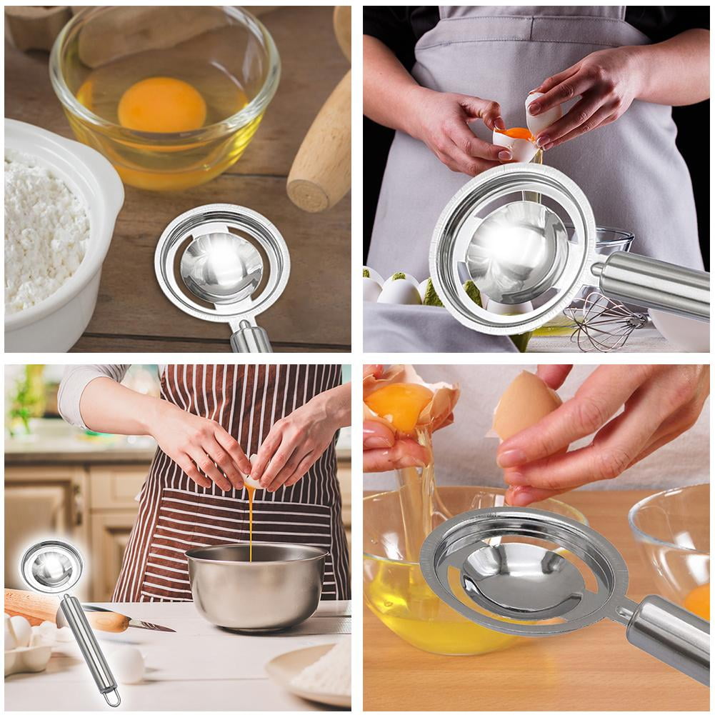 Blarkrus Stainl Stl Egg Separator - Egg Yolk and White Separation Tool ...