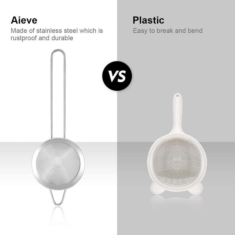 Blarkrus Strainer Steel Mesh Colander Set Food Tea Small Sieve NEW X5X3 ...