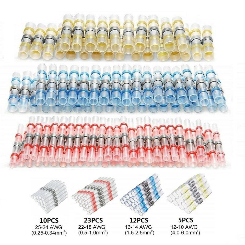 Blarkrus Terminal Block 50pcs50pcs Waterproof Solder Ring Heat Shrink ...