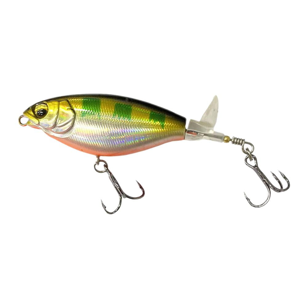 Blarkrus Topwater Fishing Lure Whopper Popper Wobbler Bait Propeller ...