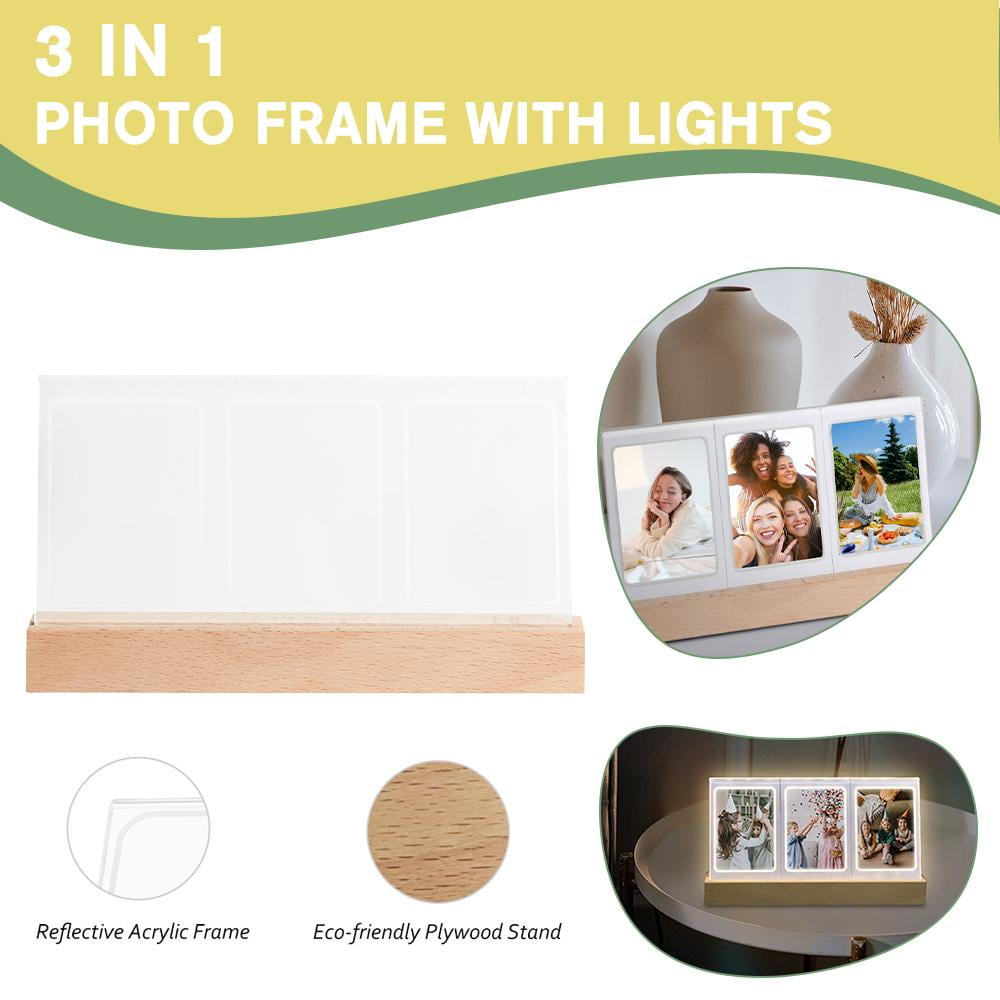 Blarkrus Transparent Polaroid 3-Inch Three-In-One Light Stand Photo ...
