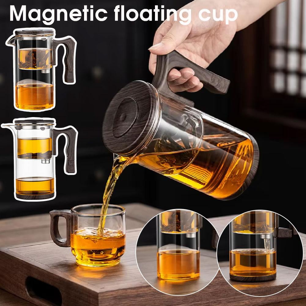 Blarkrus Water Tea Separation Magnetic Glass Tea Pot Separation ...