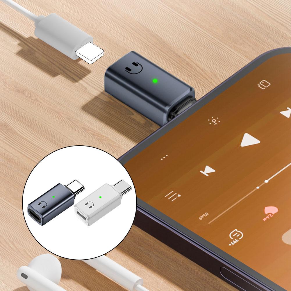 Blarkrus White 8pin To Typectype-C To 8pin Headphone Adapter Supports ...