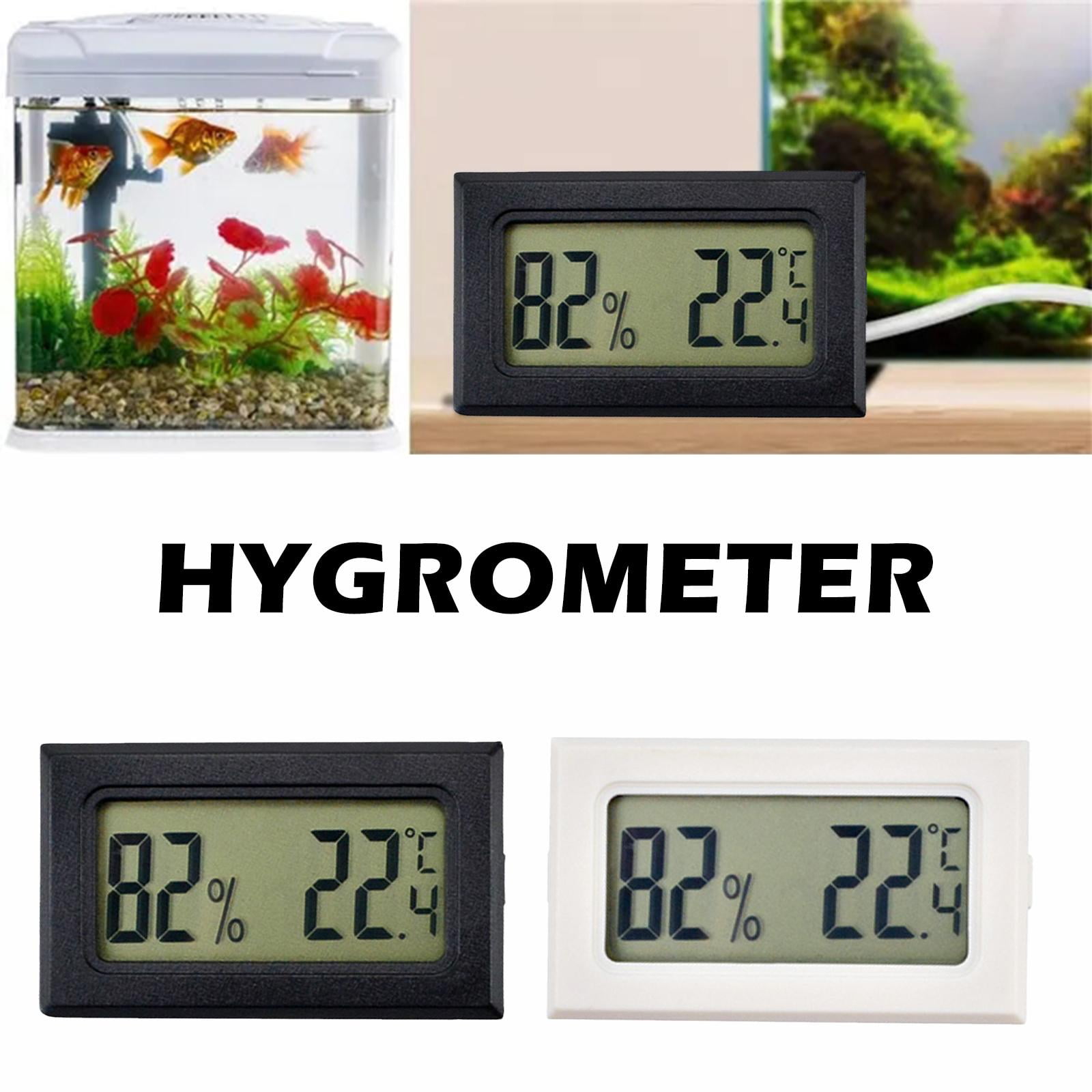Blarkrus White Embedded Thermometer And Hygrometer Without Wire ...