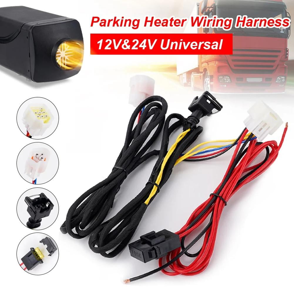 Blarkrus White Head Car Parking Heater Wiring Harness Power Cord ...