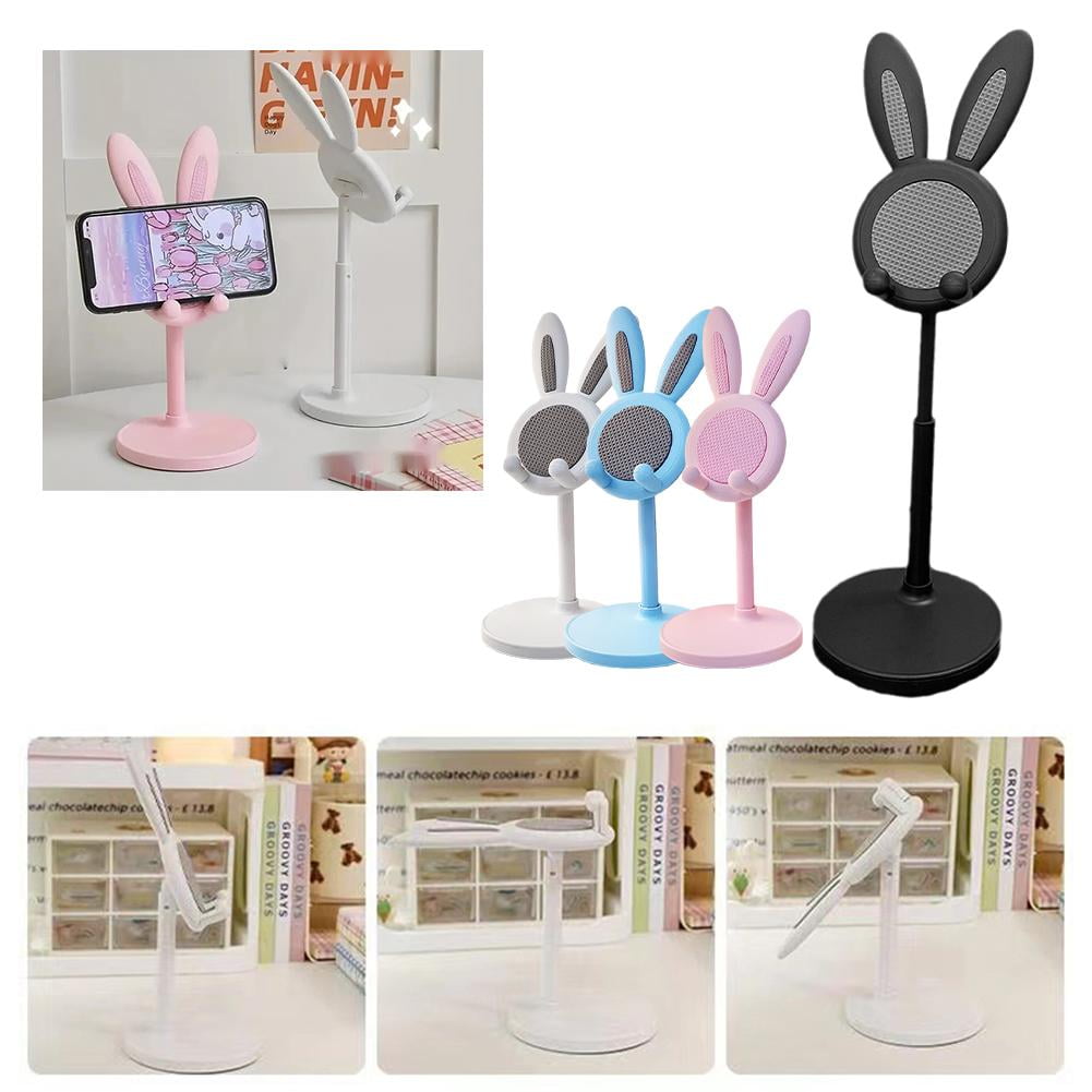 Blarkrus White Mobile Phone Desktop Stand Cute Cartoon Bunny Tablet ...