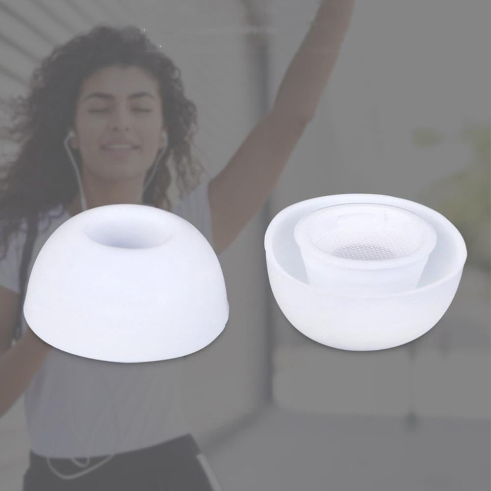 Blarkrus White Small Pair Of Silicone Ear Caps, Large, Medium And Small ...