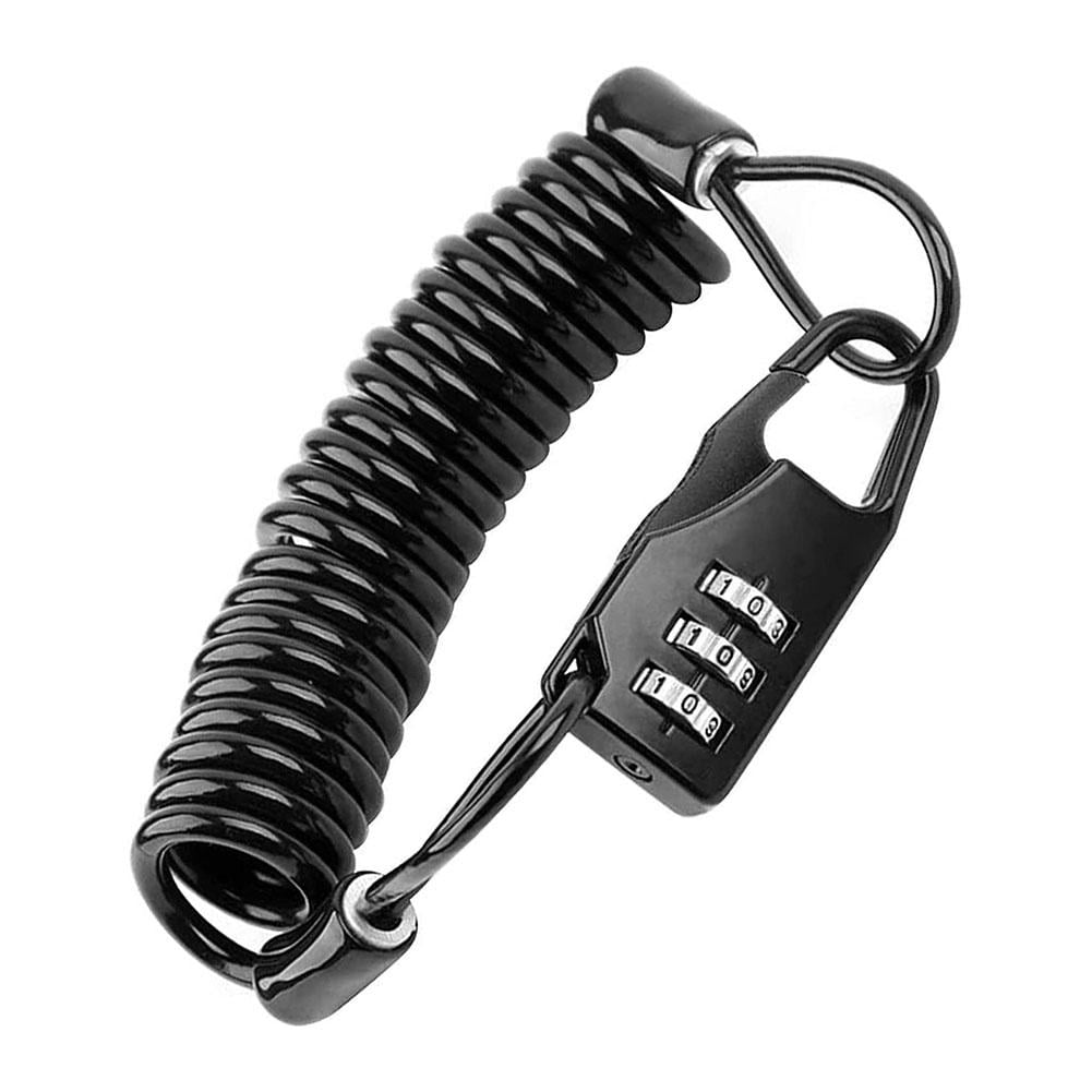 Blarkrus Wire Rope Steel Cable Code Lock Car Motorcycle Helmet Password ...