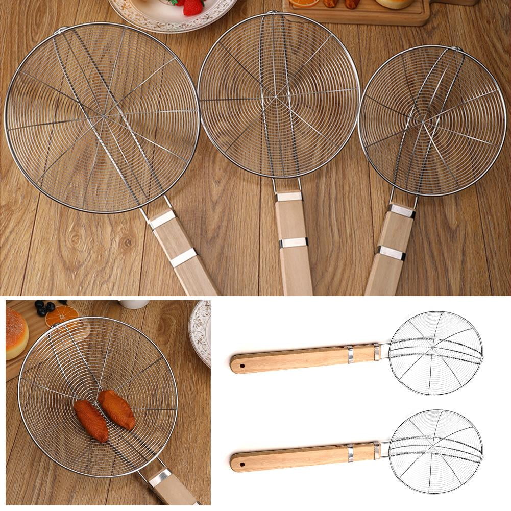 Blarkrus Wooden Handle Stainl Stl Colander GXT - Walmart.com