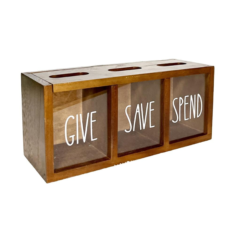 Blarkrus Kids Saving Box Wooden Personalized Wall Mounted Piggy Bedroom ...