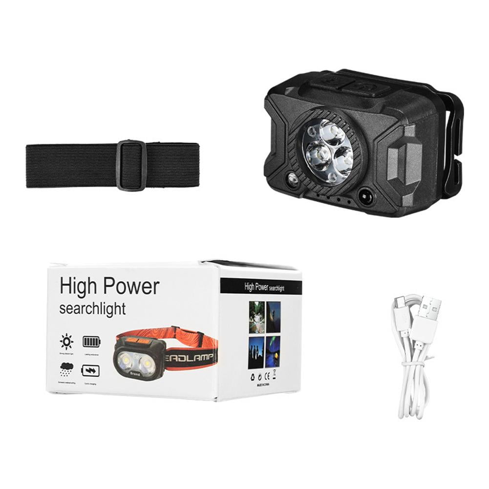 Blarkrus er Bright LED Induction Headlamp Rechargeable Outdoor Cam Working L - Walmart.com