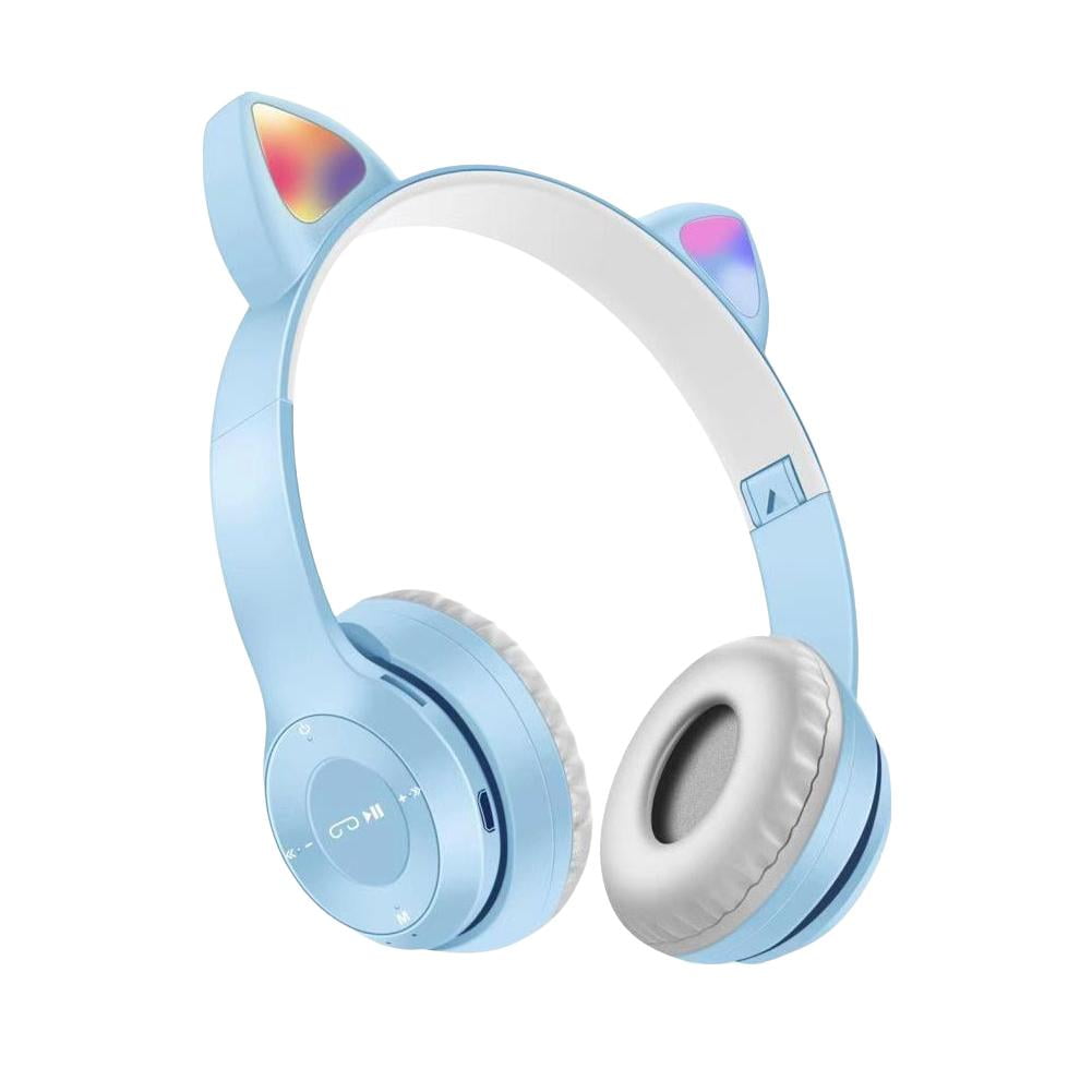 Blarkrus etooth Headones Over Ear, Cat Ear Luminous etooth Headset ...