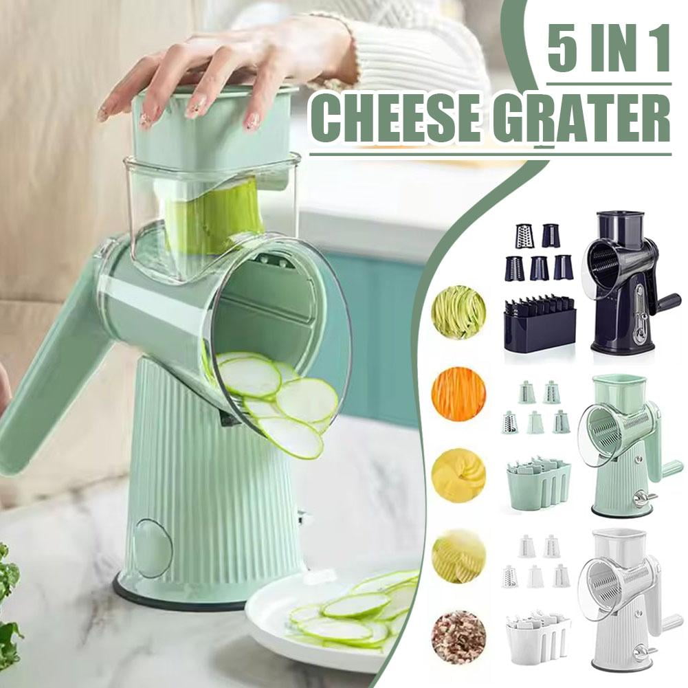 Blarkrus ltifctional Maal Vegetable Slicer Chse Grater Rotary Drum ...