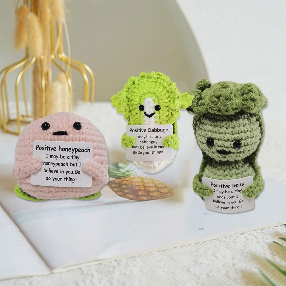 Blarkrus with Positive Card Wool Knitted Potato Doll Home Dection ...