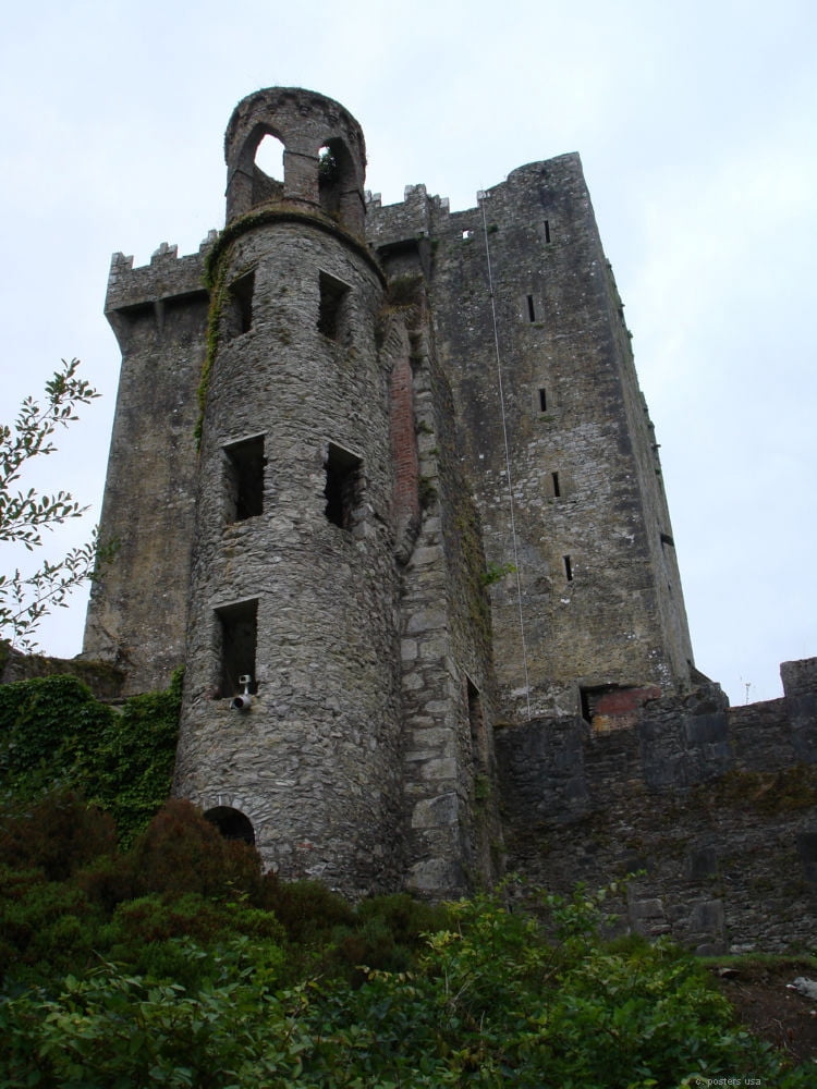 Blarney Castle Poster 12x16 Art Print on Metal Sign 12in x 16in Multi ...
