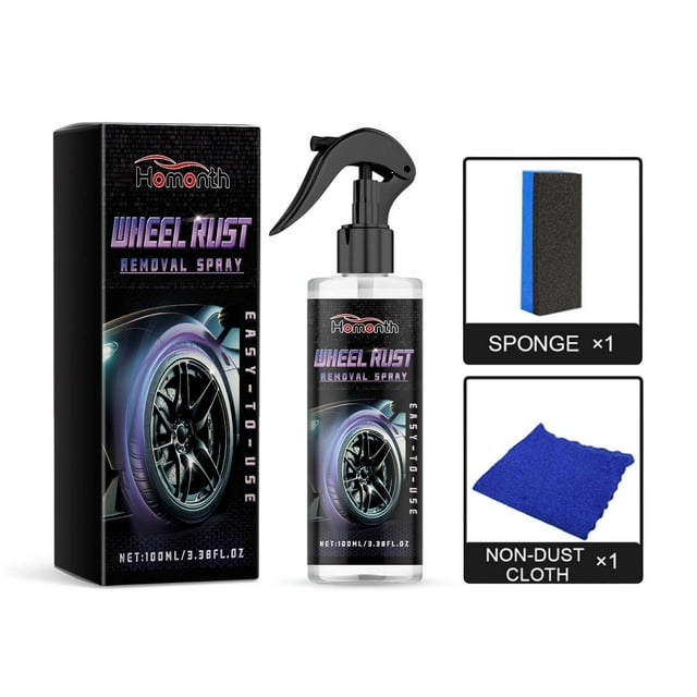 Blasgw 100ml Wheel Hub Rust Remover Spray Effective Car Rust Dissolver ...