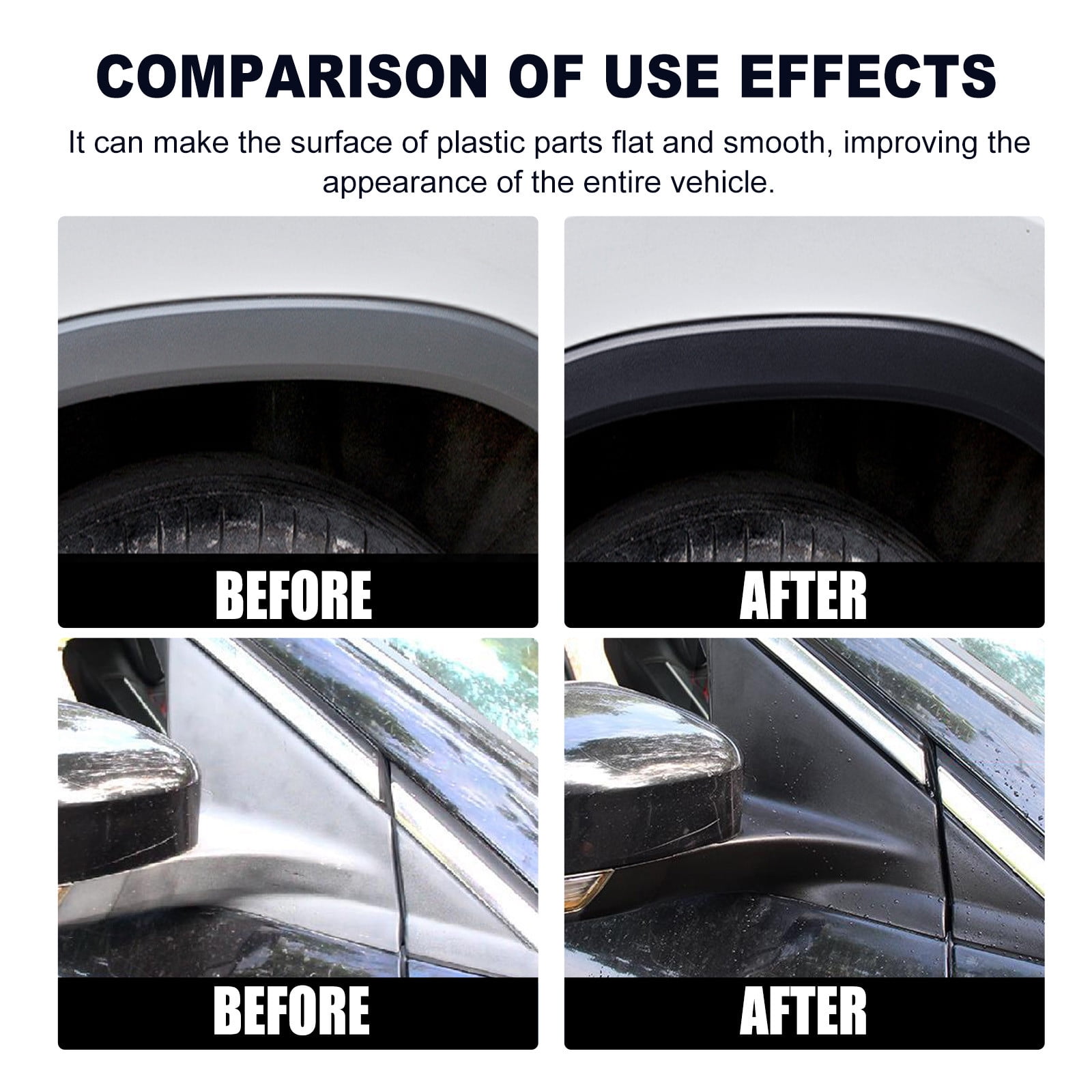 Blasgw 50ml Car Plastic Restorer & Protectant - Interior & Exterior ...