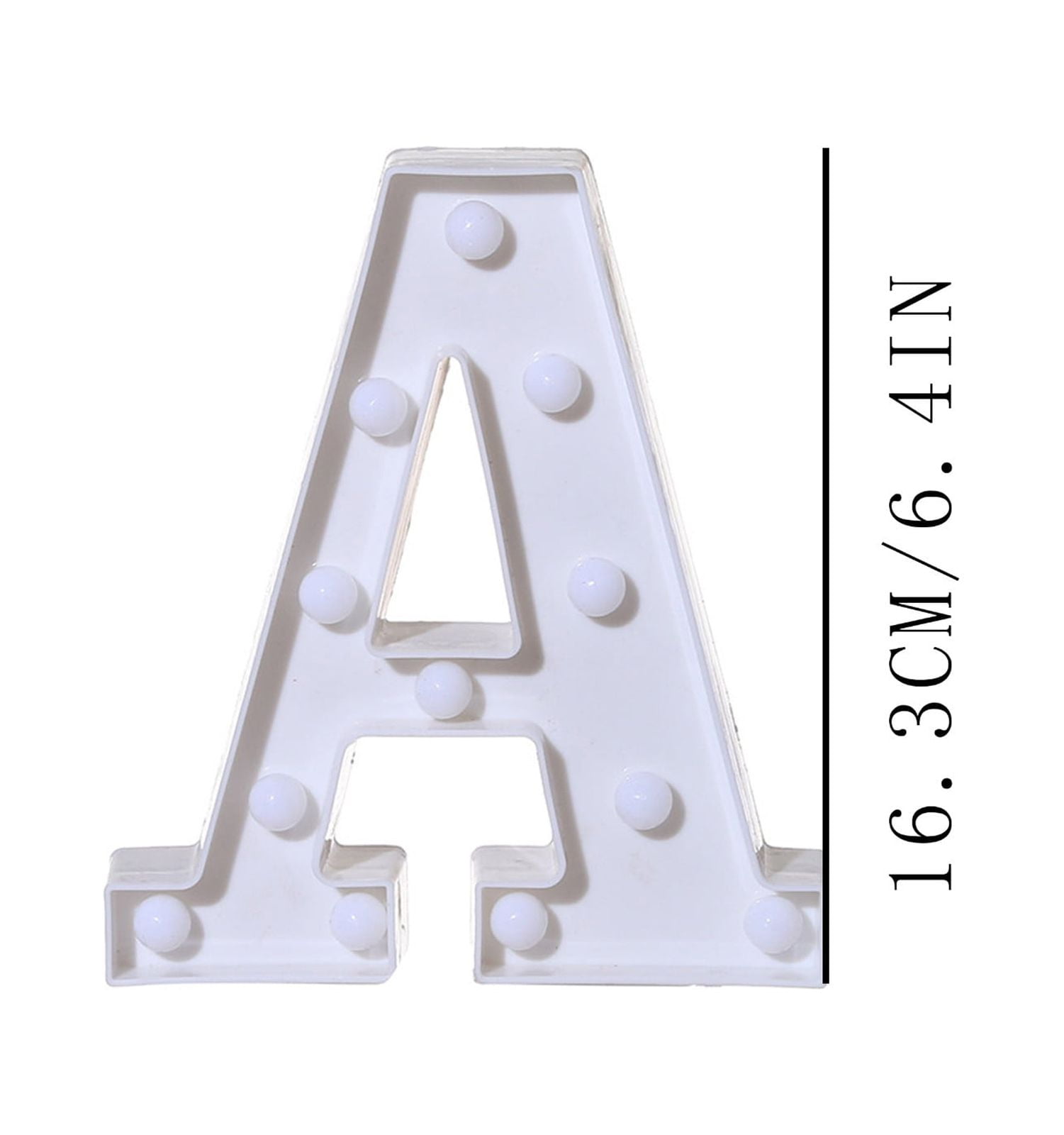 Blasgw Alphabet LED Letter Lights Light Up White Plastic Letters ...