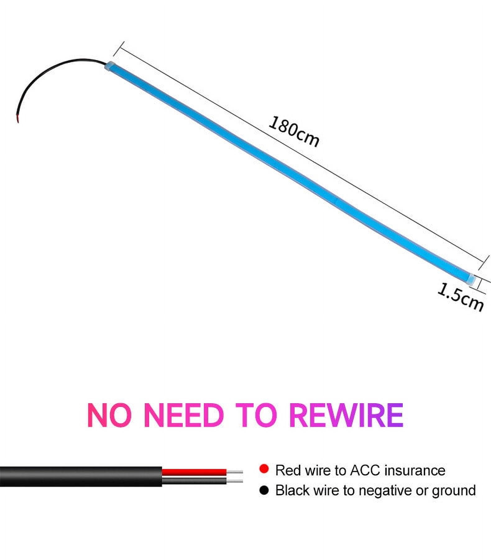 Blasgw Car Hood Light Strip, 47 Inch Led Strip Lights For Car Hood ...