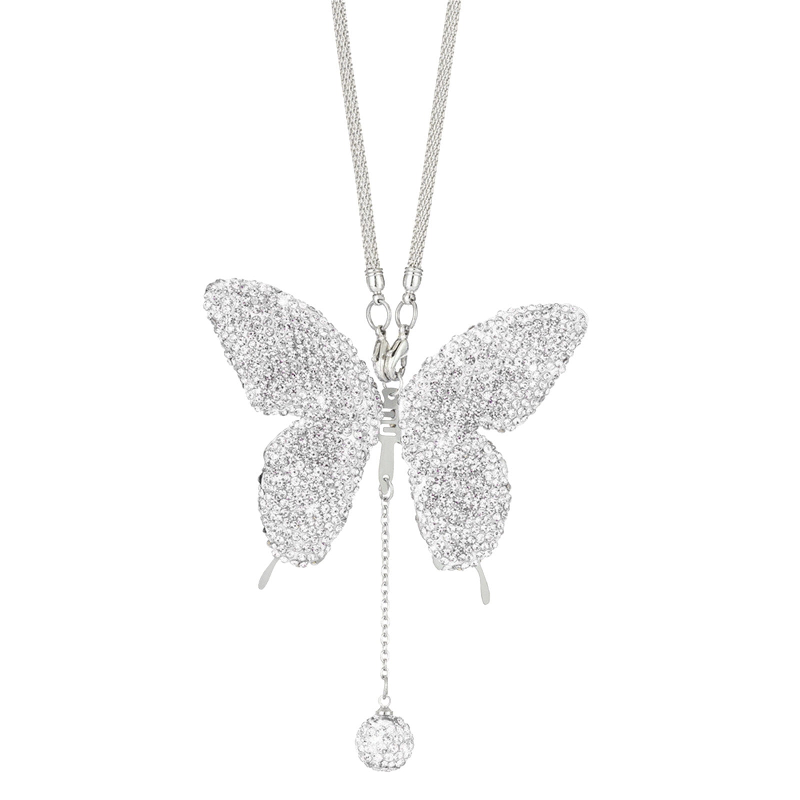 Blasgw Crystal Car Rear View Mirror Pendant - Bling Car Hanging ...