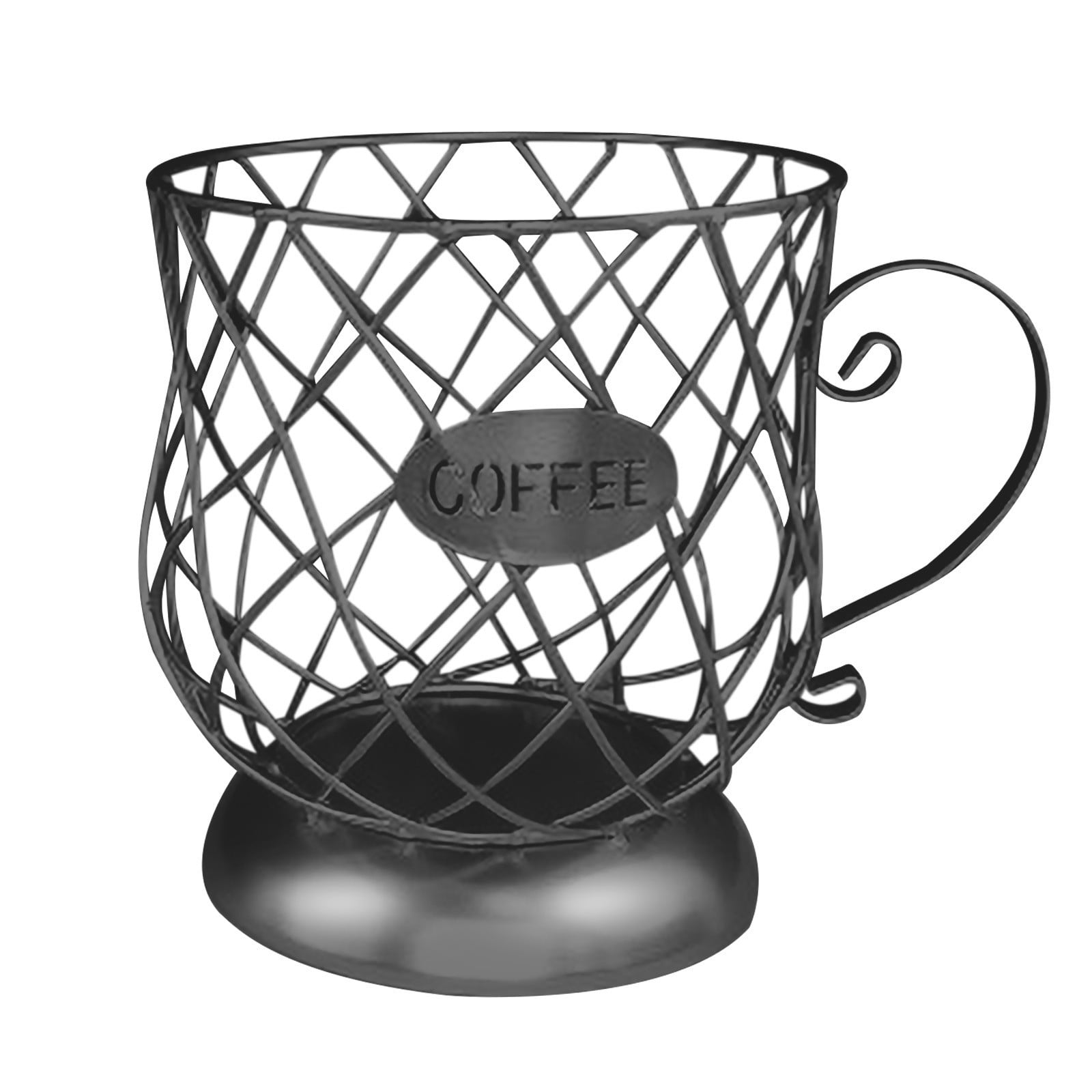 Blasgw Cup-Shaped Coffee Pod Storage Rack For Counter Coffee Bar Black ...