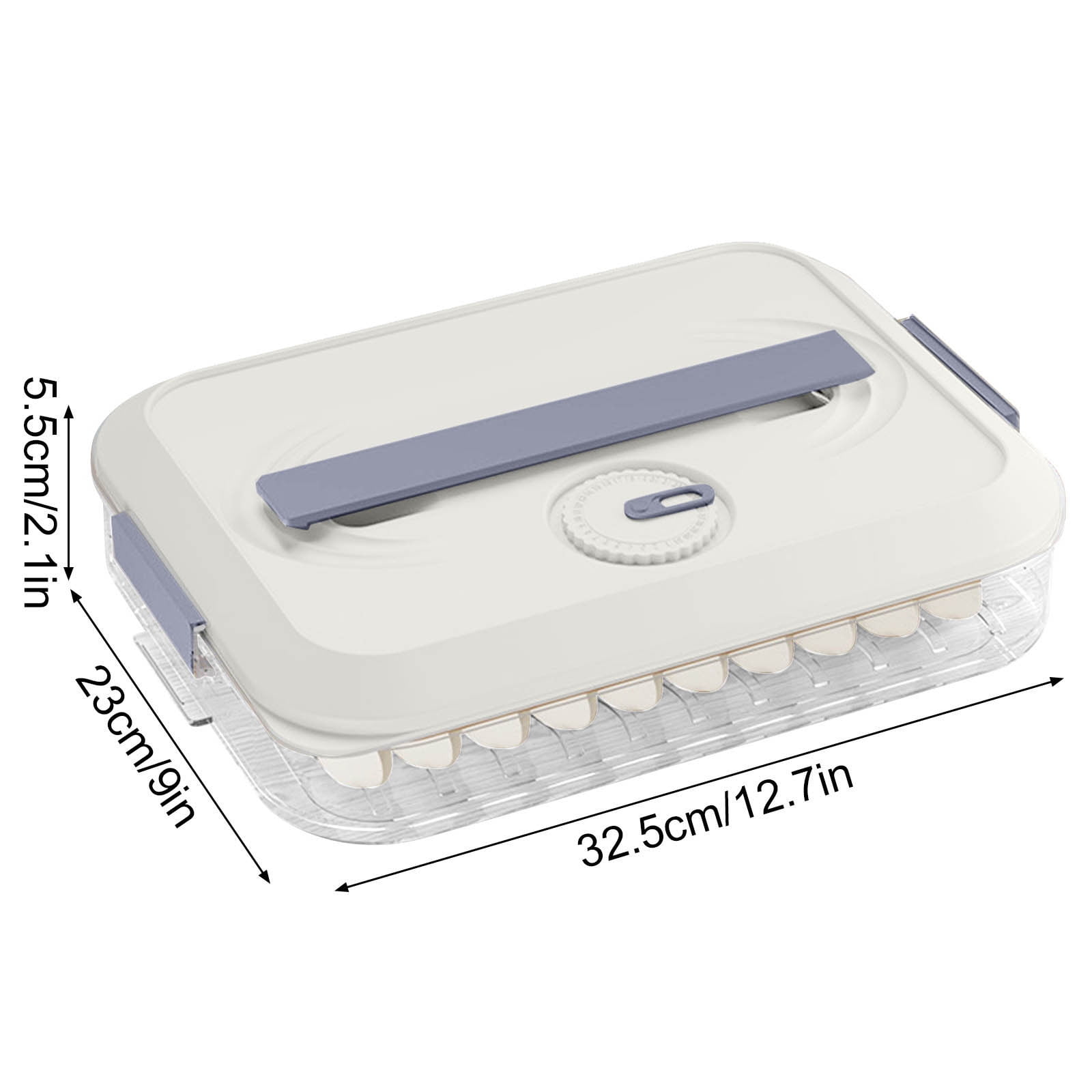 Blasgw Dumpling Box Well Sealed Storage Container Multi-layer Storage ...