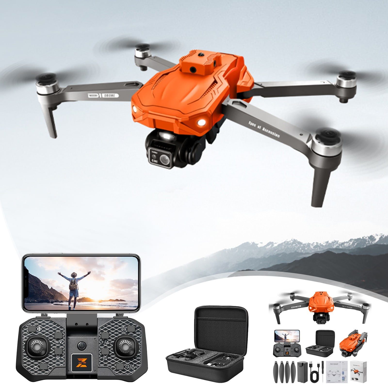 Blasgw FPV Drone With ESC Camera Brushless Motor Drones 2.4G RC ...