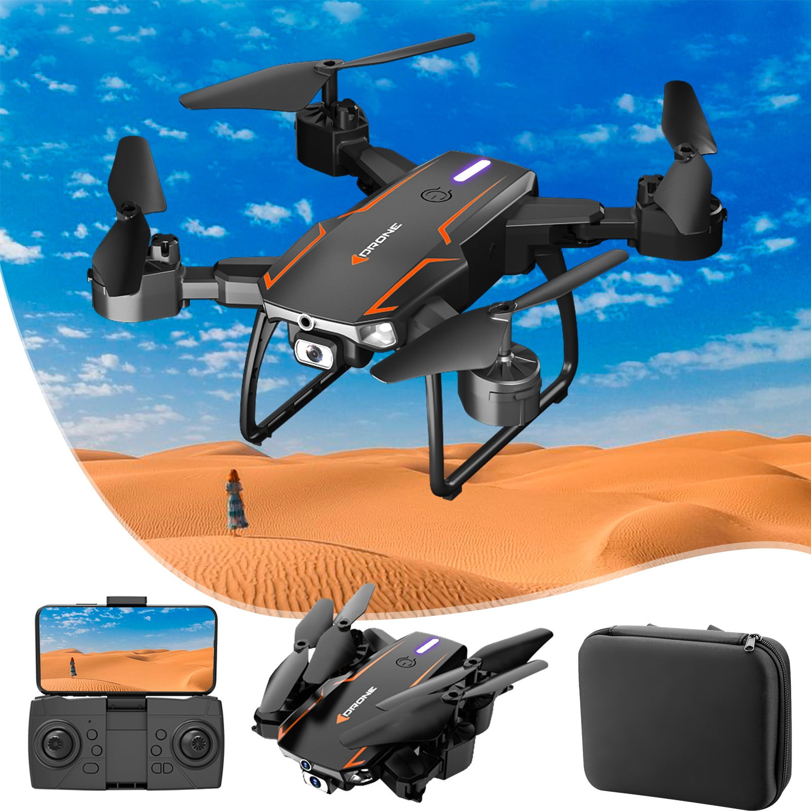 Blasgw Foldable Drone With Camera Hd 1080p Camera Fpv Drone For