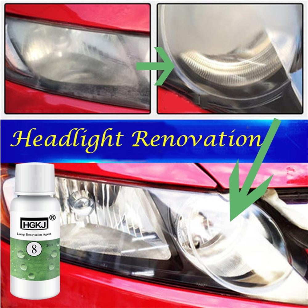 Blasgw HGKJ-8-20ML Car Lens Restoration Kit Headlight Brightening ...