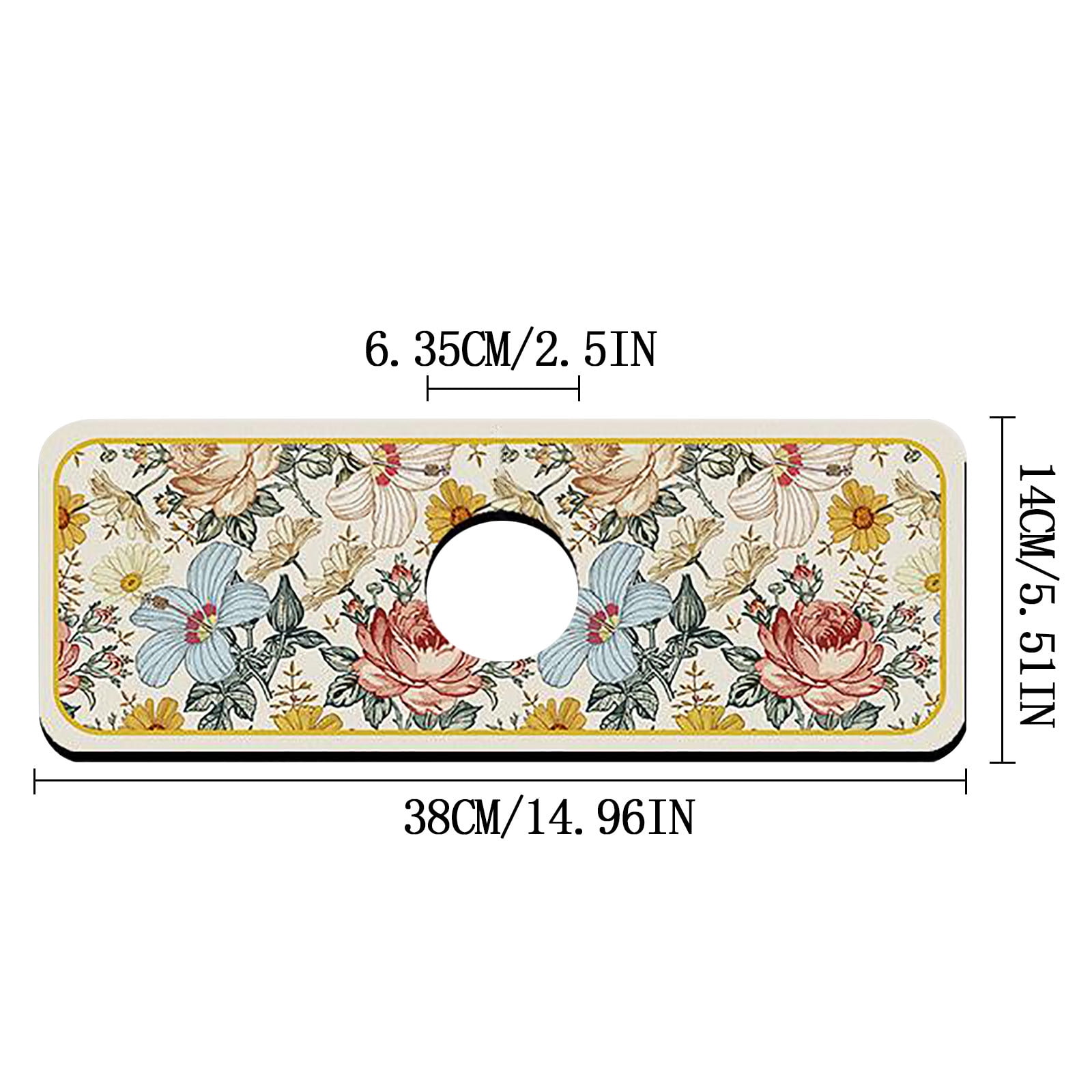 Blasgw Kitchen Countertop Pad Faucet Diatom Mud Sink Dish Absorbent Pad ...