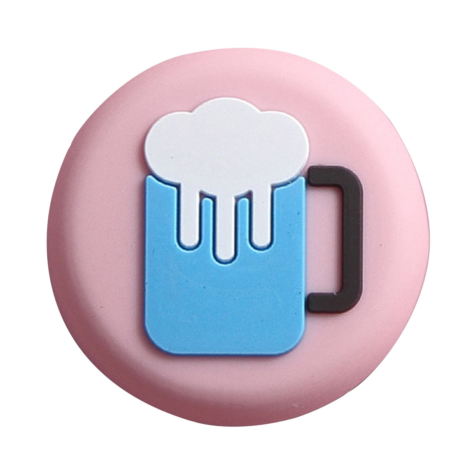 Blasgw Magnet Refrigerator Cute Round Stereo Silicone Magnet Pink ...