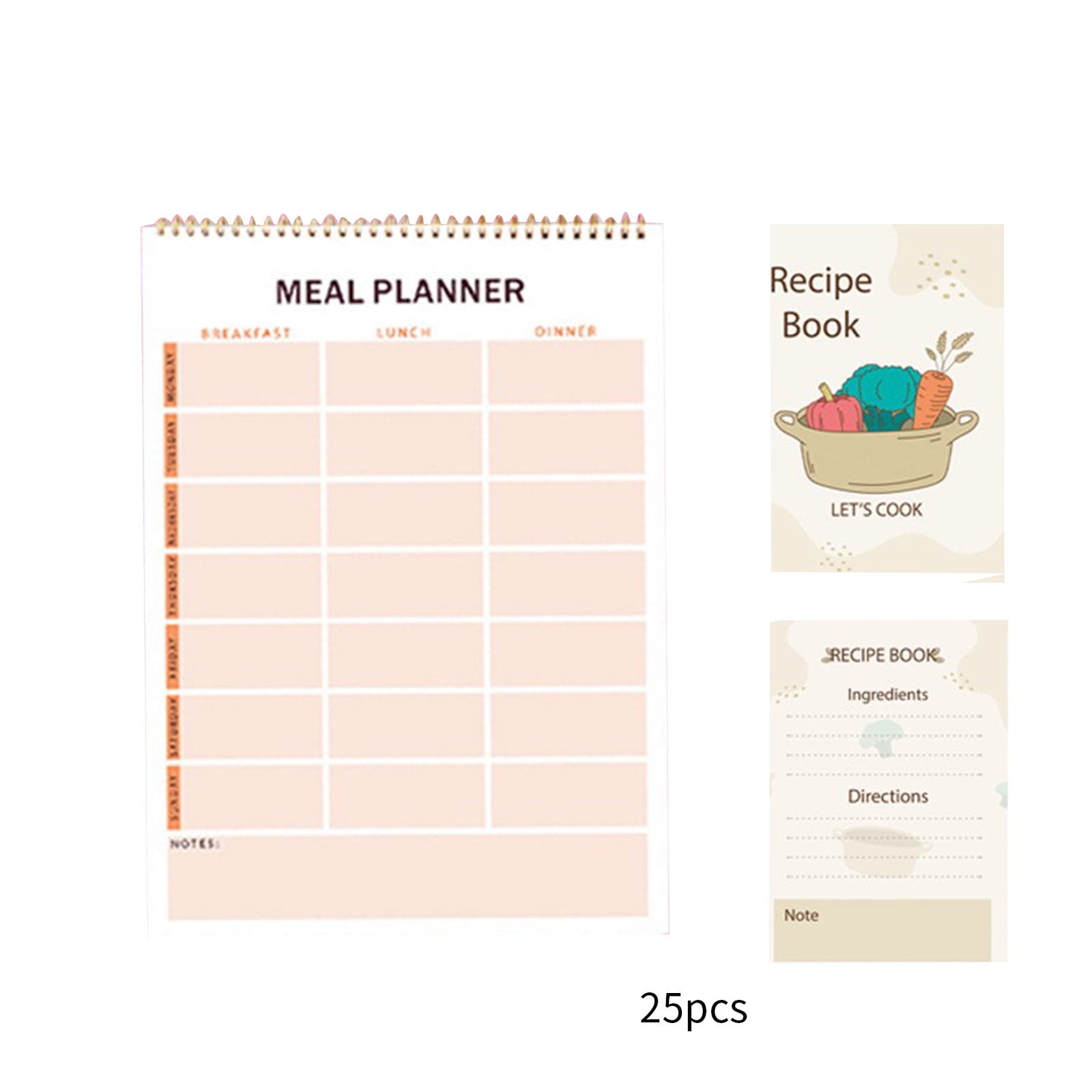 Blasgw Magnetic Meal Planner for Fridge with Grocery List 52 Undated ...