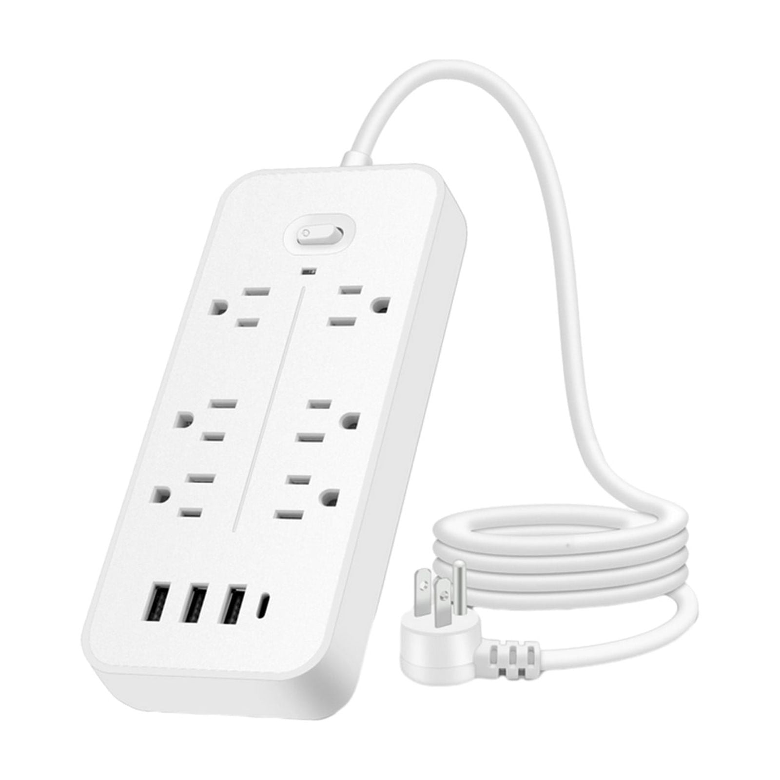 Blasgw Multi-Function US Power Strip with 3 USB & 1 Type-C Ports, 6 ...