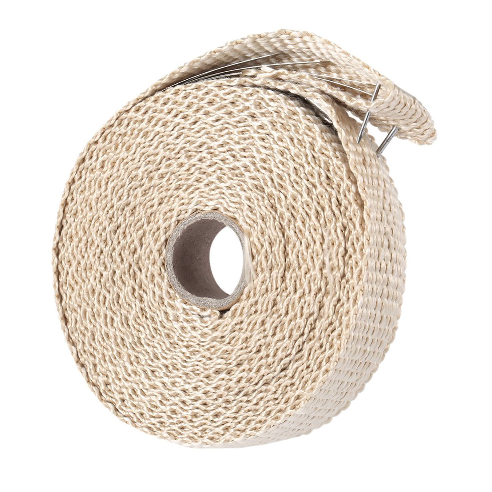 Blasgw New 2.5CM 5M Roll Fiberglass Exhaust Header Pipe Heat Wrap Tape ...