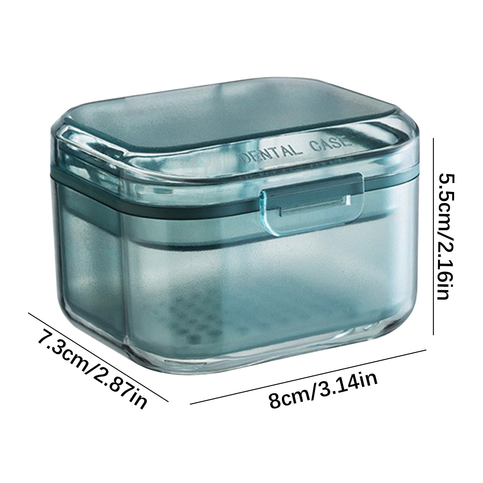 Blasgw Portable Denture Box, 3 Layer Denture Cup With Filter Denture ...