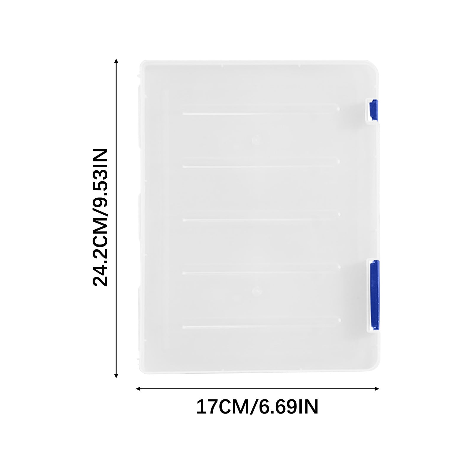 Blasgw Transparent Storage Box - Clear Plastic Document Paper Filing ...