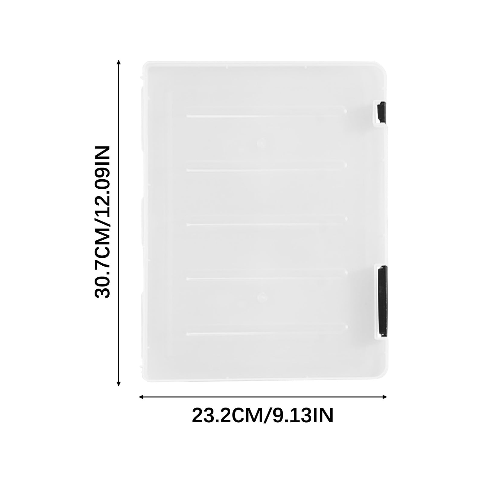 Blasgw Transparent Storage Box - Clear Plastic Document Paper Filing ...