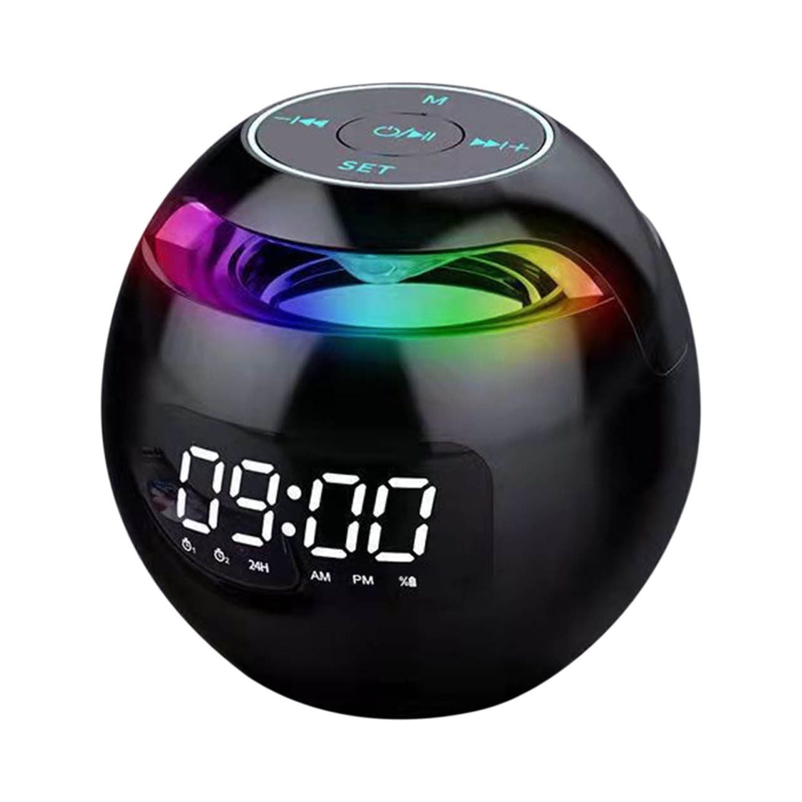 Blasgw Wireless Bluetooth Speaker Colorful Subwoofer With LED Display ...
