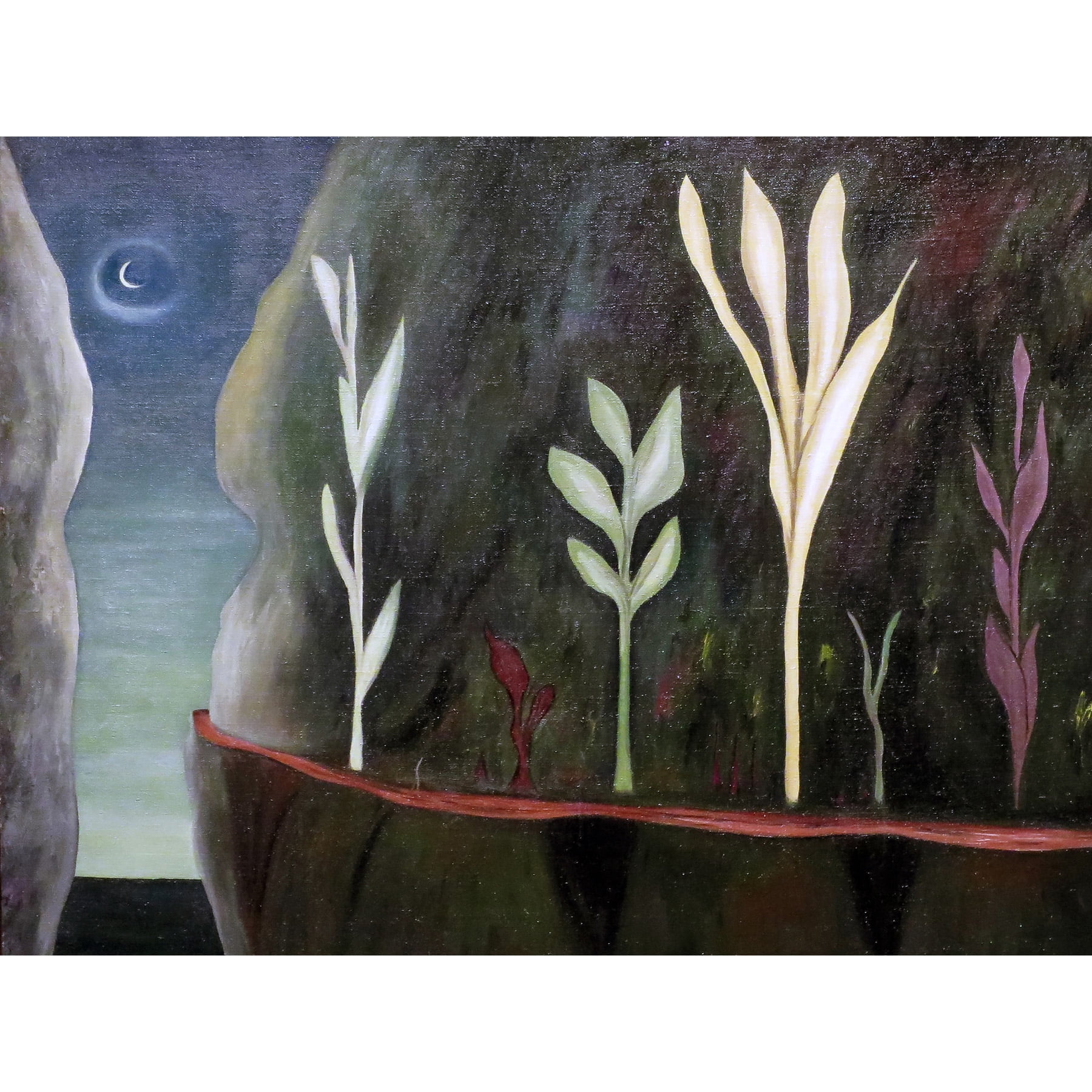 Blasingame Symbolist Landscape Pali Road Moonlight Painting Extra Large ...