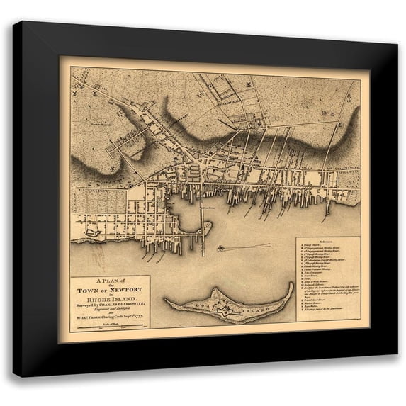 Blaskowitz 13x12 Black Modern Framed Museum Art Print Titled - Newport ...