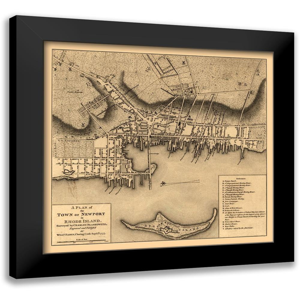 Blaskowitz 16x15 Black Modern Framed Museum Art Print Titled - Newport ...