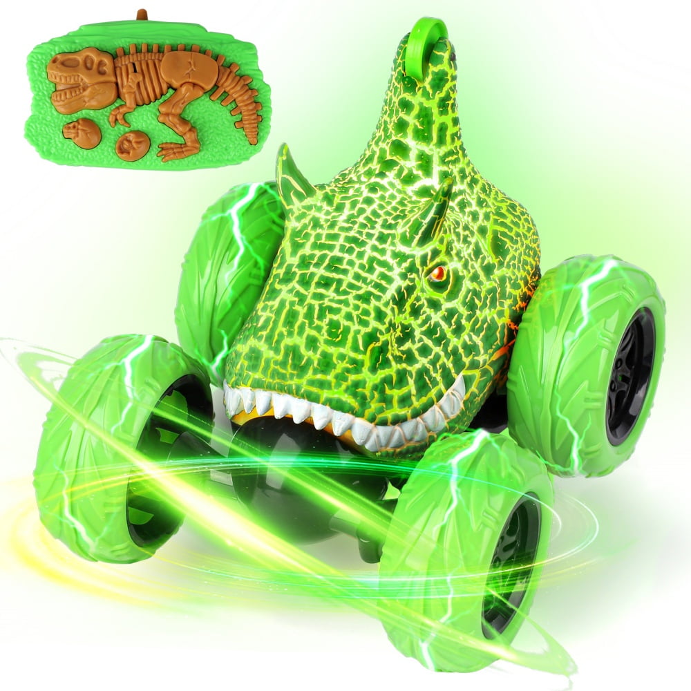 Blasland Dinosaur Remote Control Car, RC Monster Trucks, 2.4GHz RC Stunt Car with Lights &Sound ...