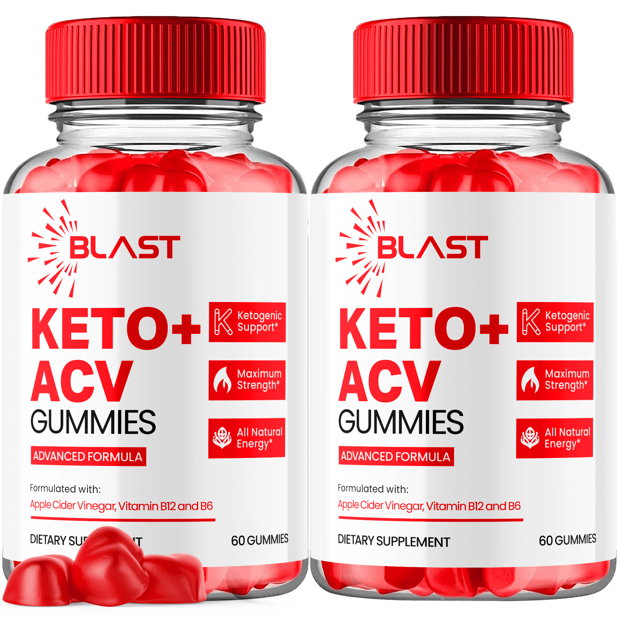 Blast ACV Keto Apple Cider Vinegar Gummies Max Strength ACV Supplement ...