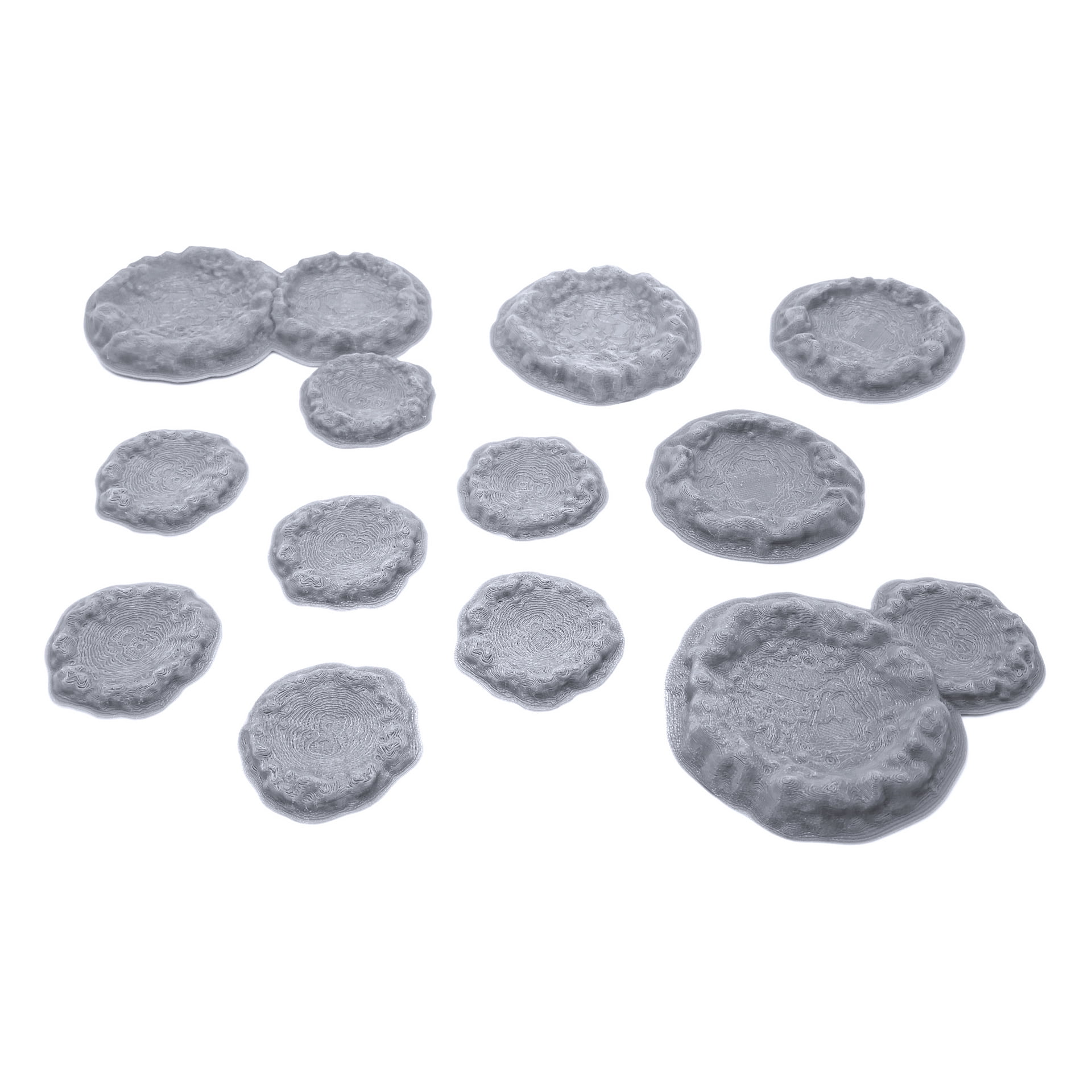 Blast Craters, Terrain Scenery for Tabletop 28mm Miniatures Wargame, 3D ...