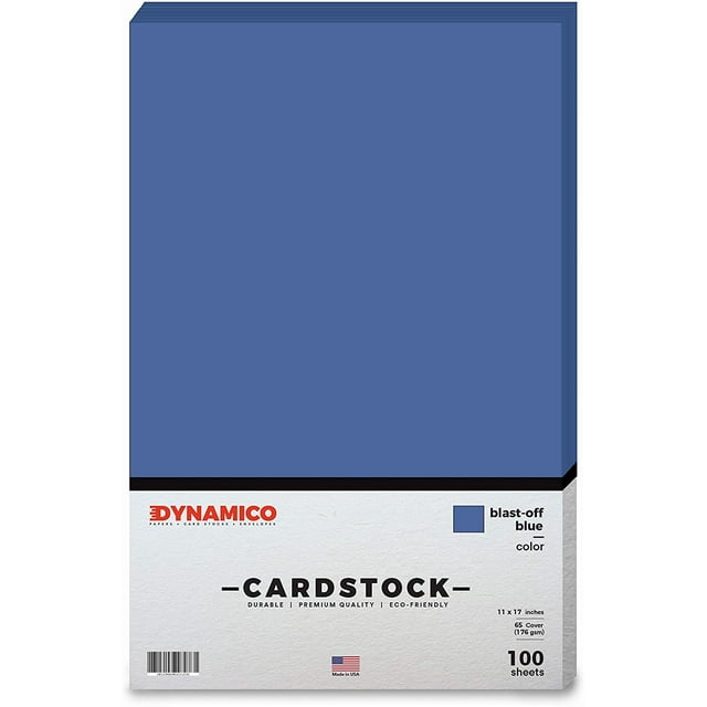 Blast-Off Blue 11 x 17" Cardstock Paper - Tabloid/Ledger - for Cards ...